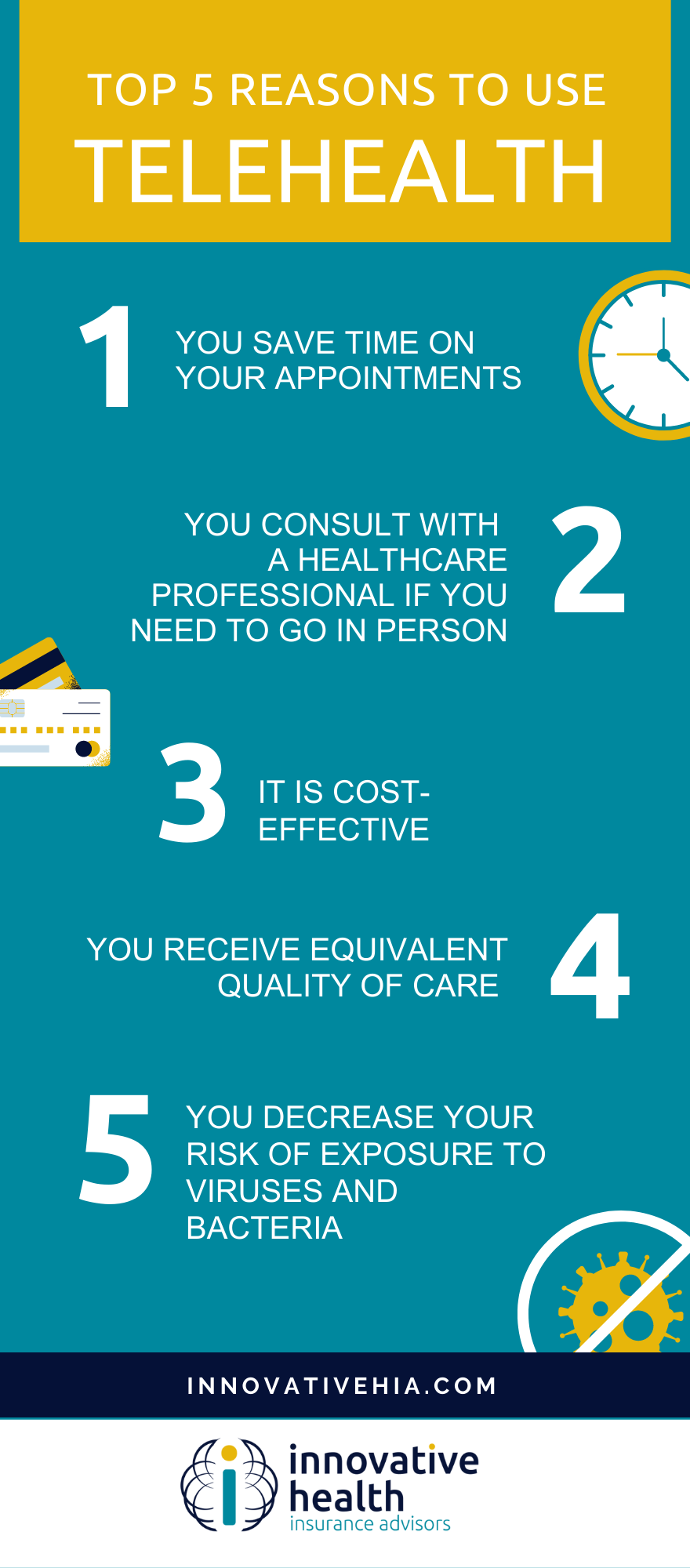 Top 5 Reasons to Use Telehealth - Innovative Health Insurance Advisors